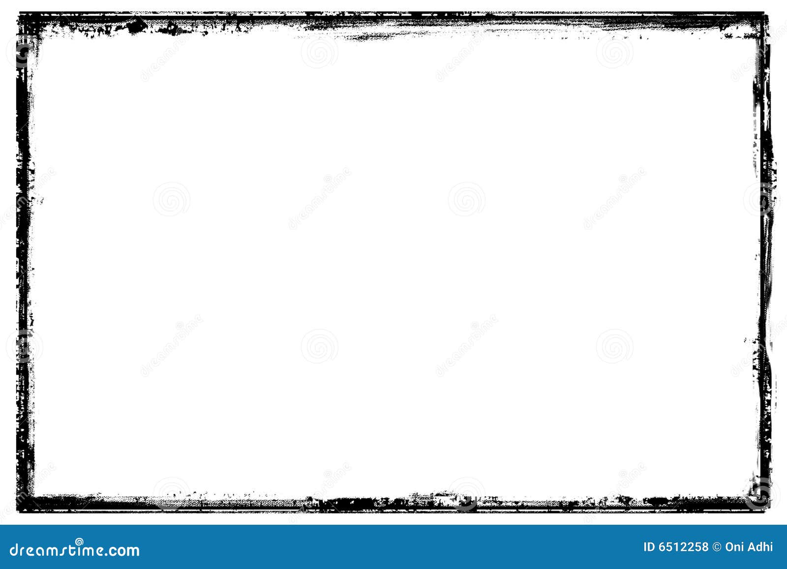 Detailed Black Frame Grunge Border Stock Illustration - Illustration of ...