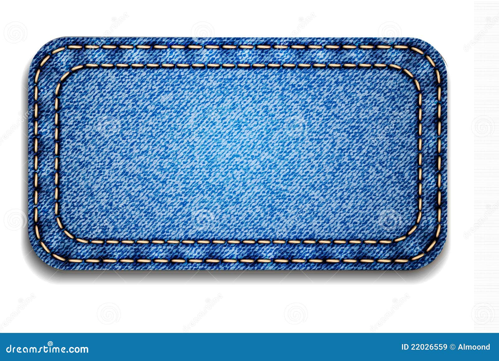 Detailed Blue Jeans Label. Vector Stock Vector - Illustration of jeans ...