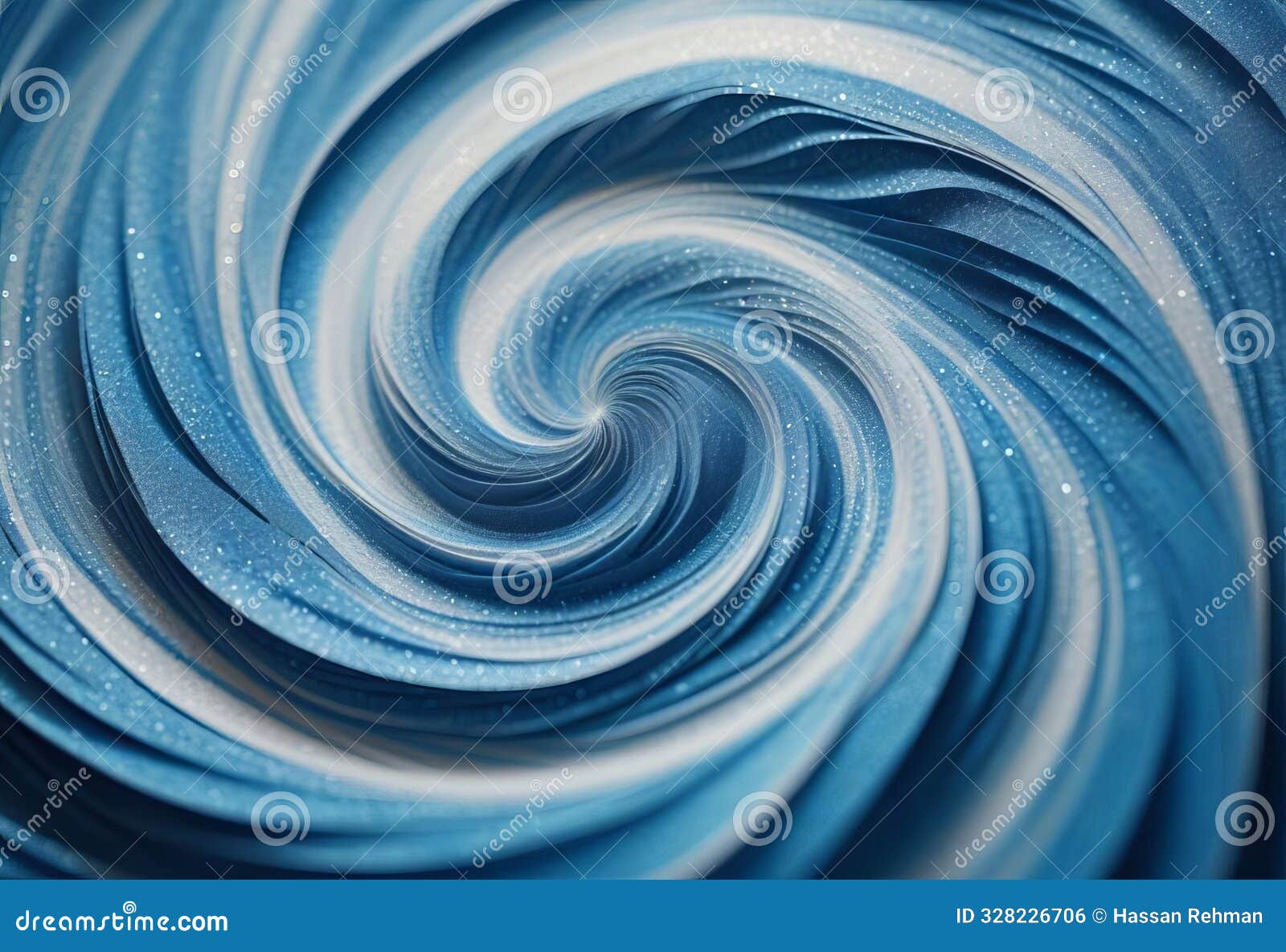 A Detailed Blue Swirl Design with a Wavy Texture Stock Illustration ...