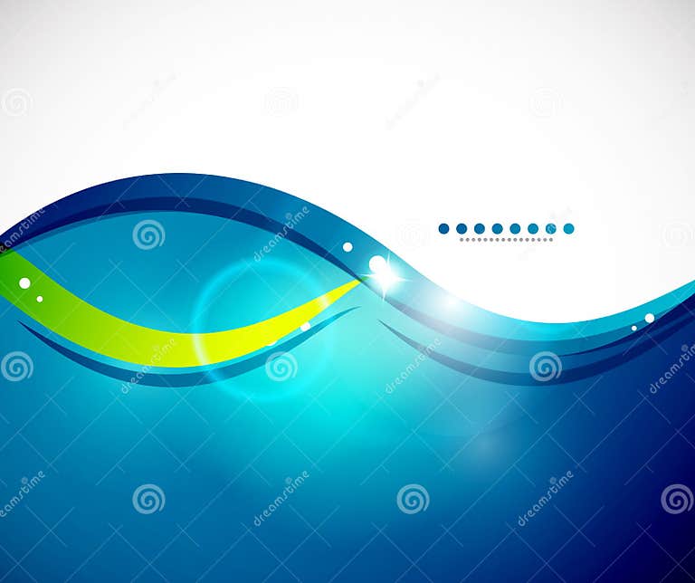 Detailed Blue Wavy Vector Abstract Background Stock Vector ...
