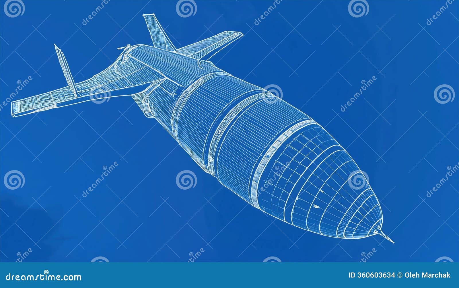 Spacecraft Blueprint Detailed Engineering Design Royalty-Free Stock ...