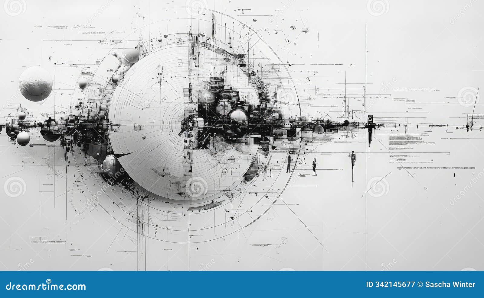 A Detailed Blueprint-style Visual Representing the Structure and ...