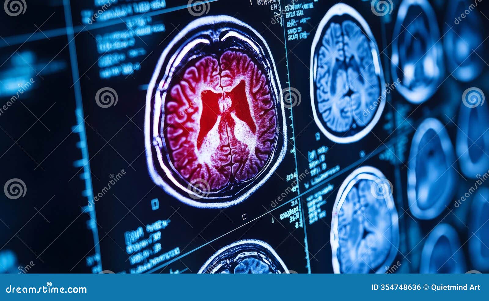 Detailed Brain Scans Highlighting Neurological Function and Structure ...