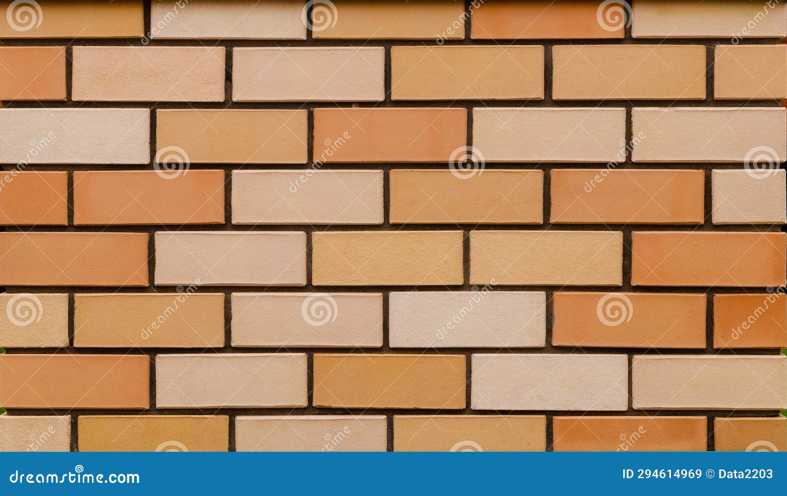 Detailed Old Brick Wall Background Texture With Cement Smears. Stock ...