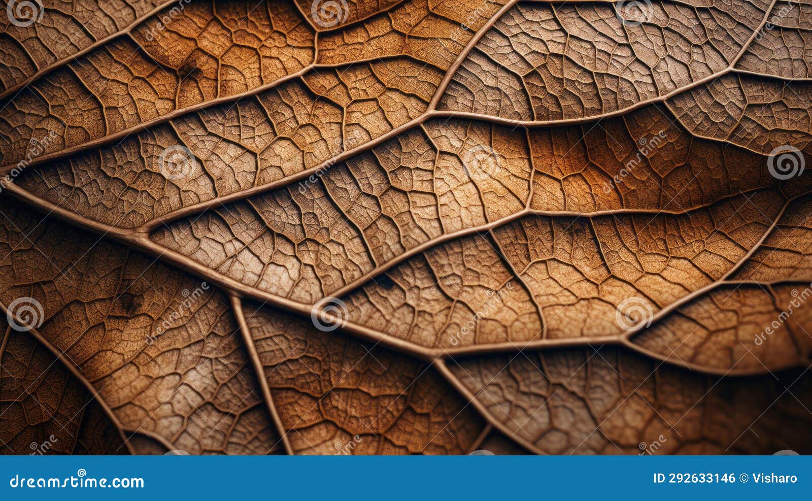 Dry Brown Leaf Texture Background Fiber Structure Royalty-Free Stock ...