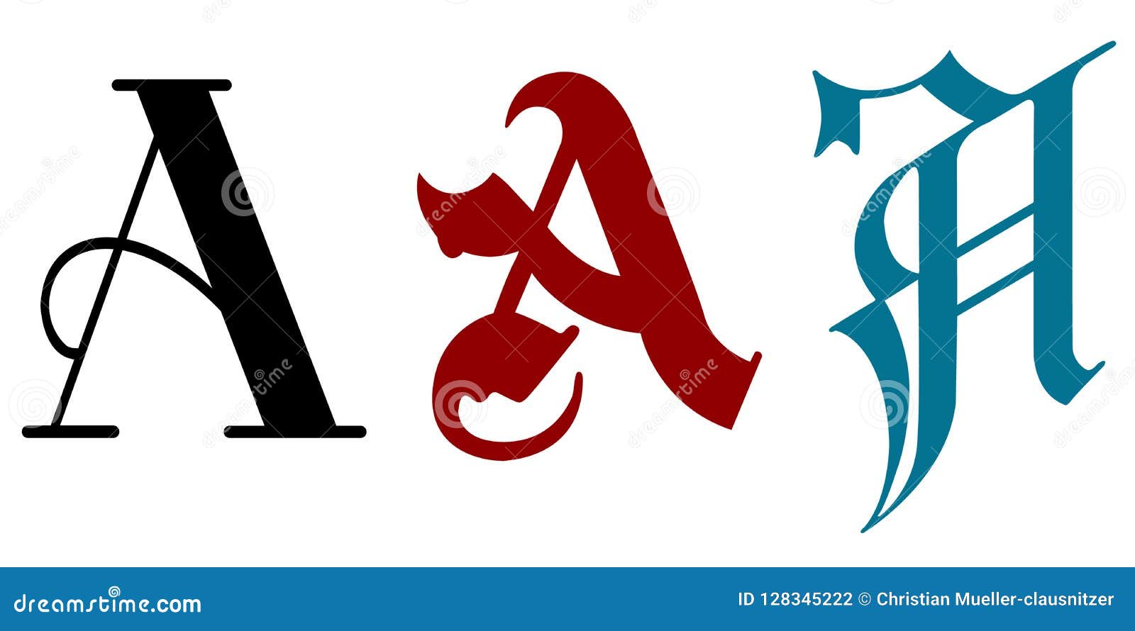Detailed Calligraphic Letters Stock Vector - Illustration of ...