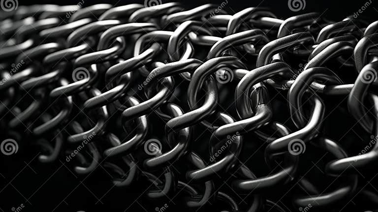 Detailed Chain Link Texture Illustration with a Metallic Pattern and ...