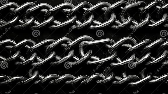 Detailed Chain Link Texture Illustration with a Metallic Pattern and ...