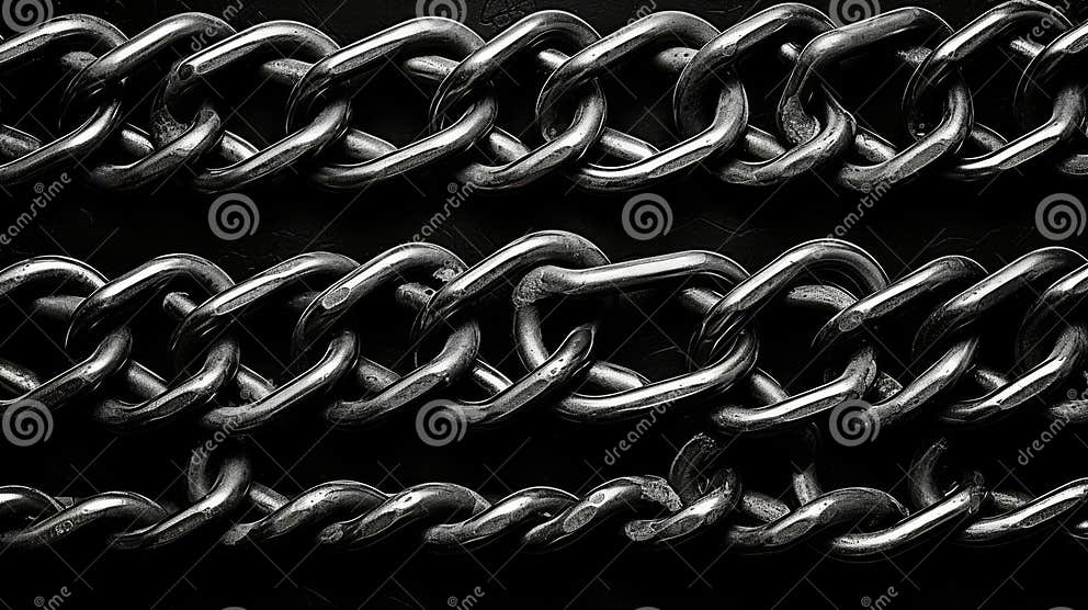 Detailed Chain Link Texture Illustration with a Metallic Pattern and ...