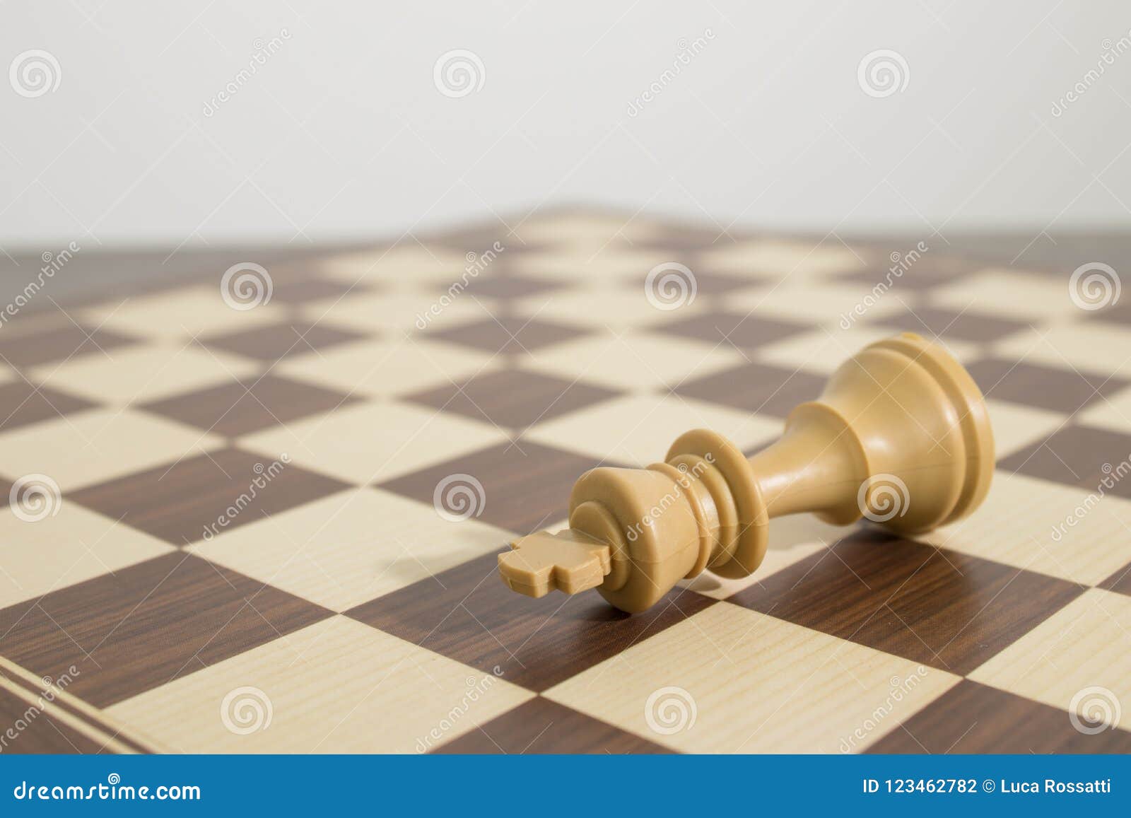 Detailed Chessboard with Chess during a Check Mate Stock Photo - Image ...