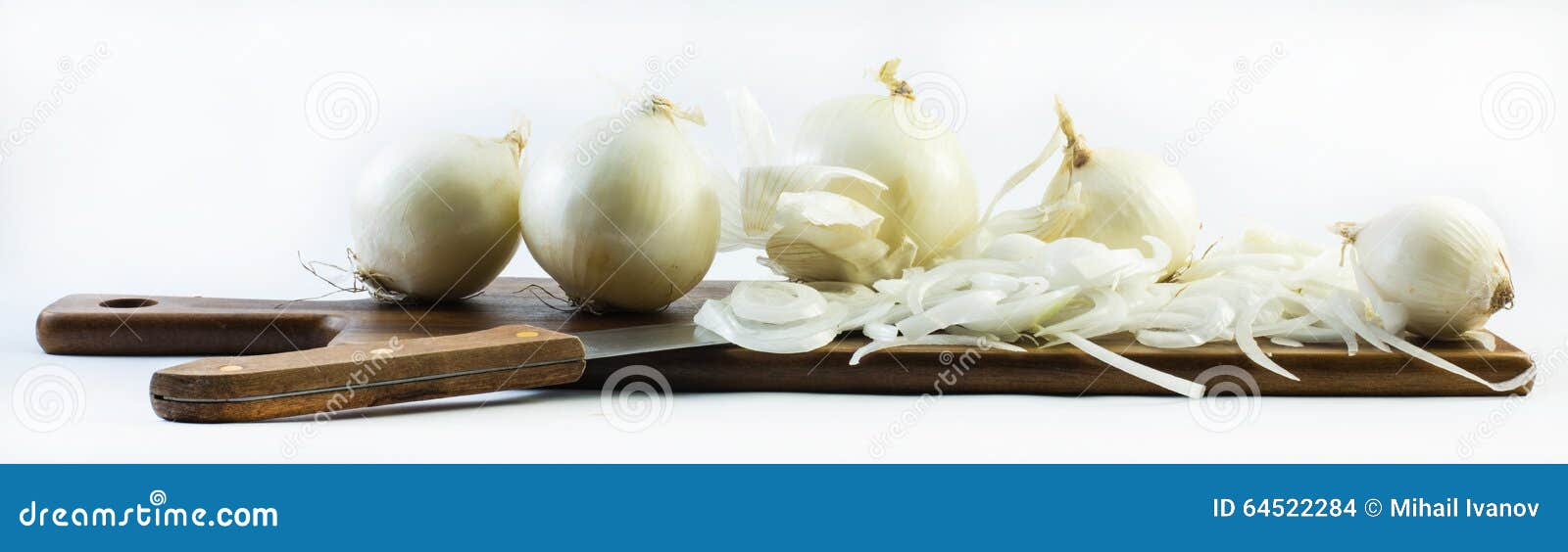 Detailed Chopped White Onions on a White Background - Composition ...
