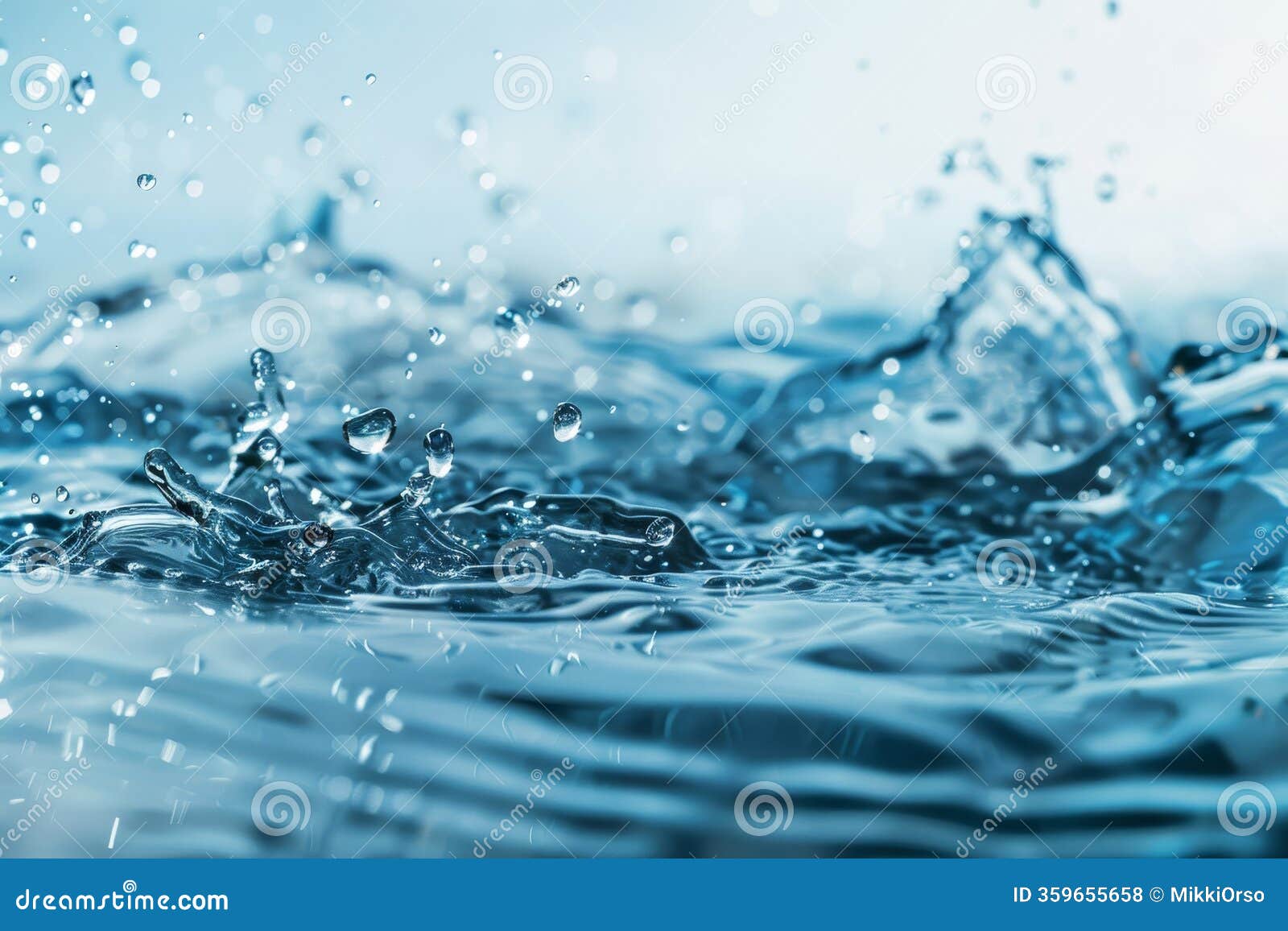 Ripples Top View. Realistic Water Concentric Circles And Liquid ...