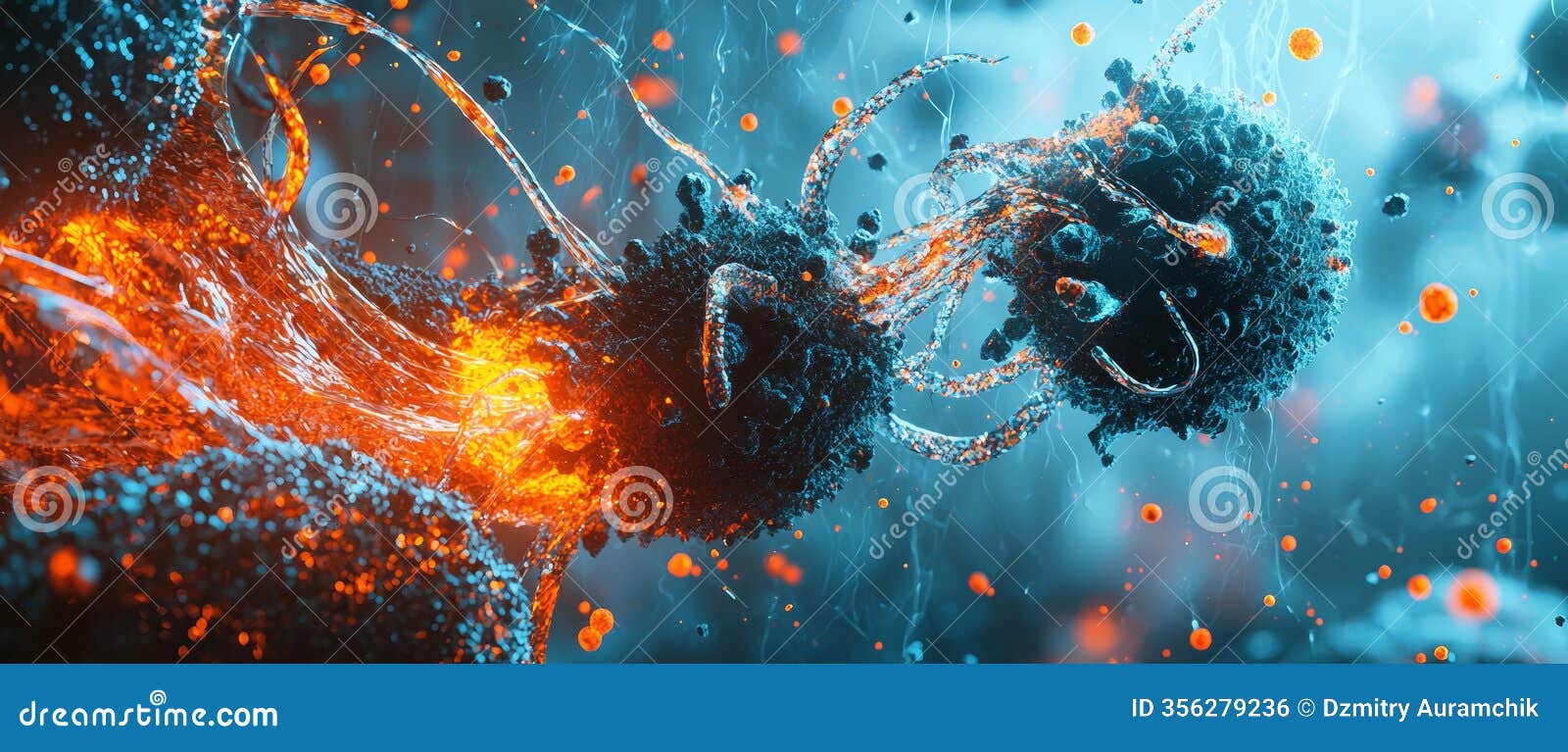 Microbiology Background - Petri Dishes With Glowing Bacteria Royalty ...