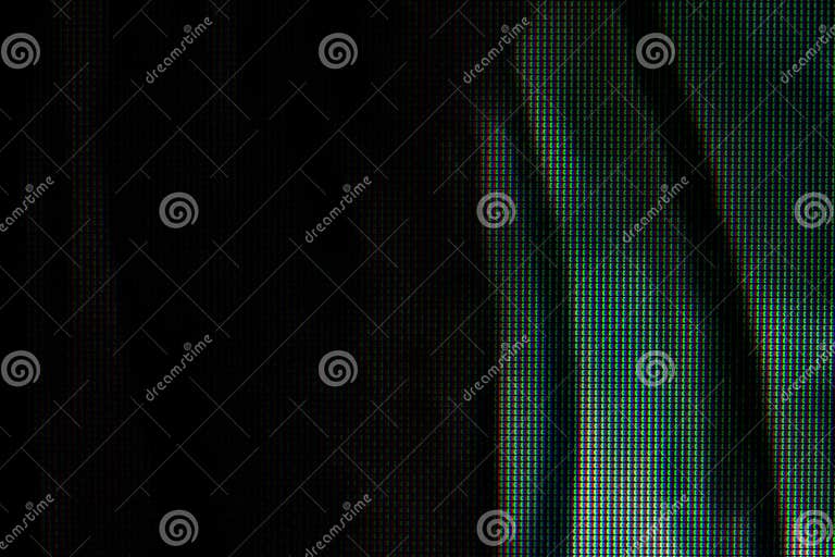 Detailed Close-up of an LCD Screen, Abstract Dark Green Black ...