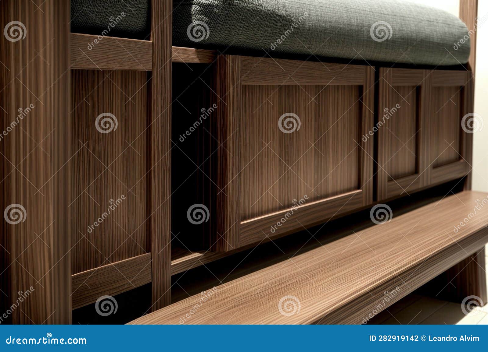 Detailed Close Up of Realistic Hallway Bench.AI Generated Stock Photo ...