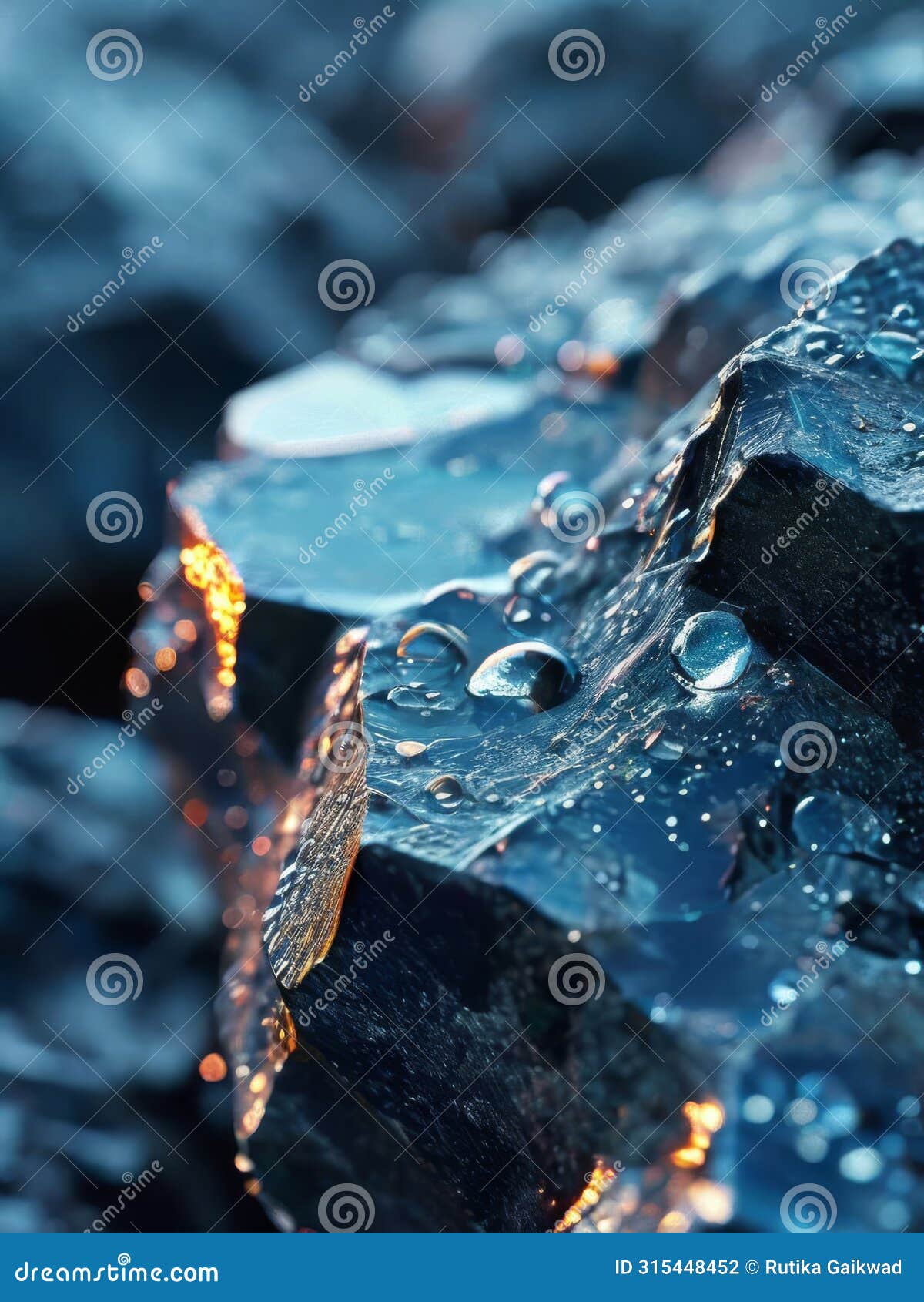 Detailed Close-up of Textured Rock Surface Stock Illustration ...
