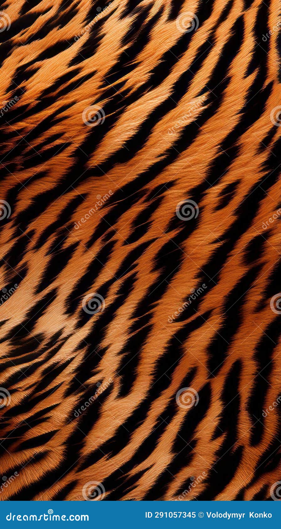 A Detailed Close-up of a Tiger Print Fur Pattern Stock Image - Image of ...