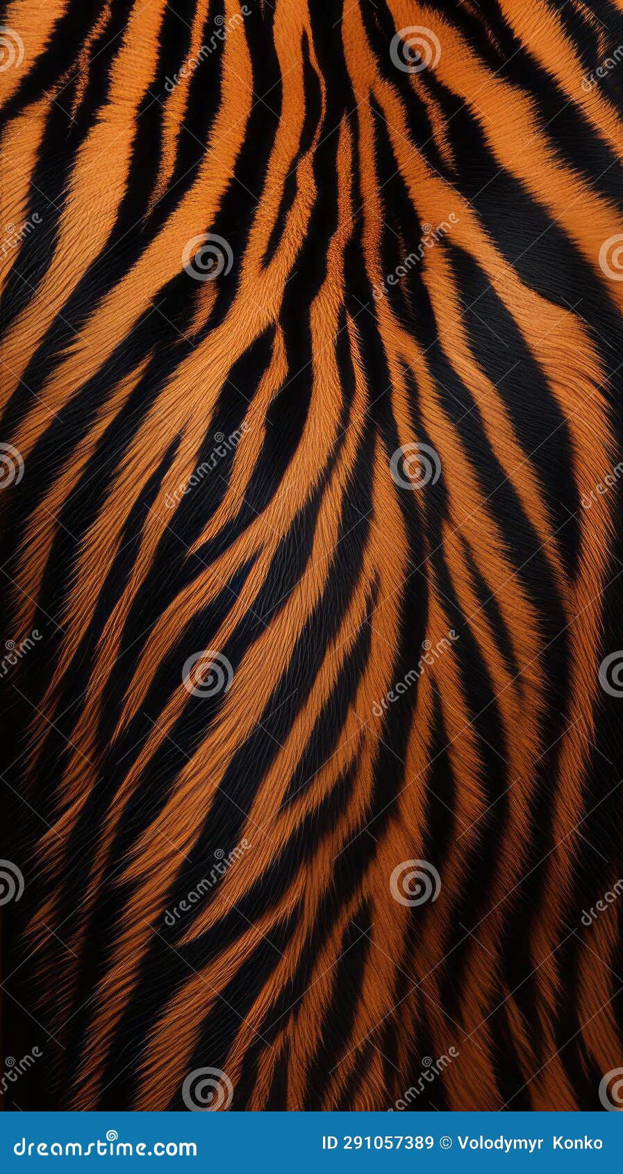 A Detailed Close-up of a Tiger Print Pattern Stock Illustration ...