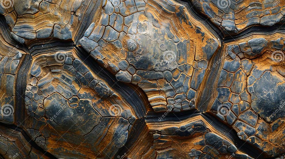 Detailed Close Up of a Tortoise Shell Stock Photo - Image of exotic ...