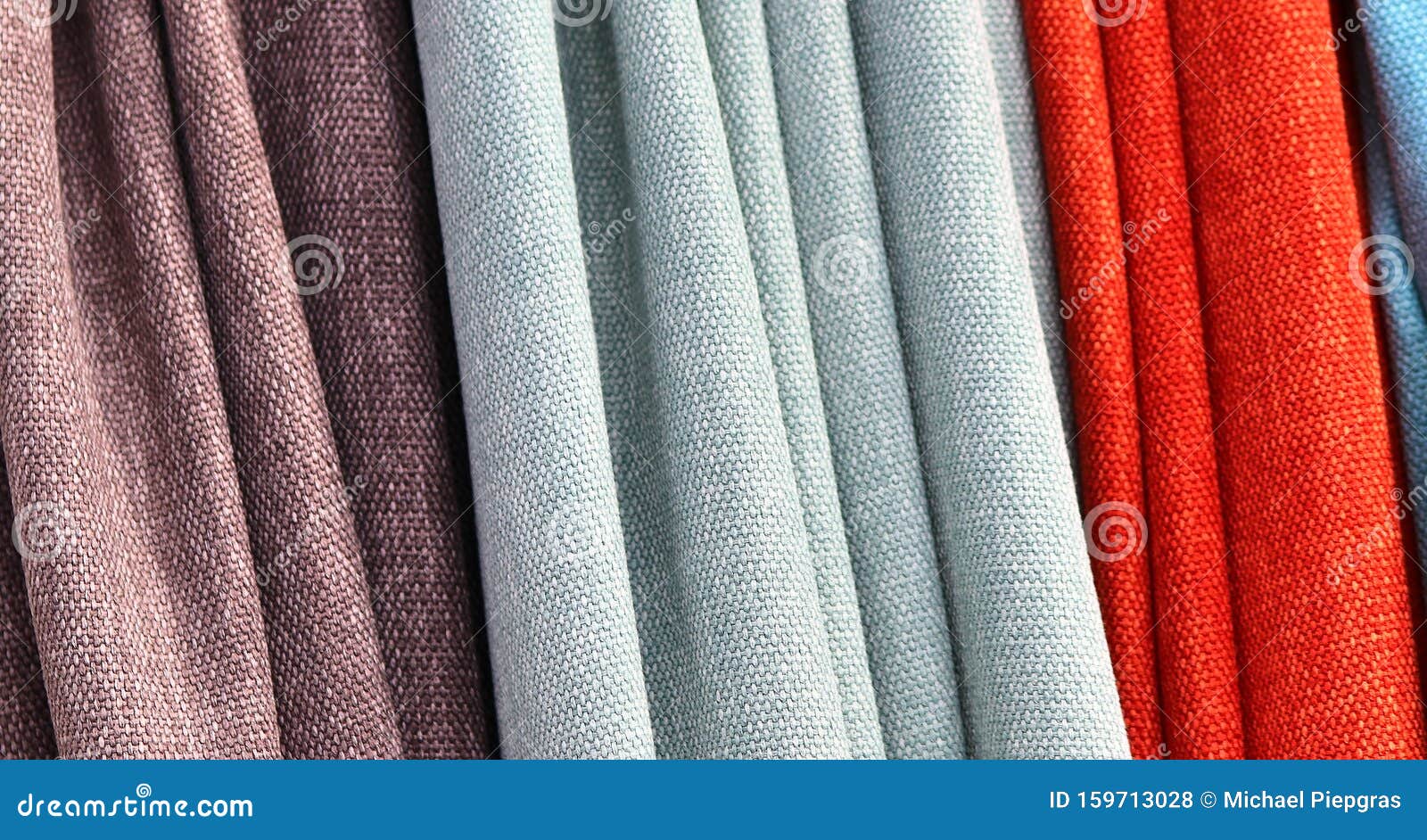 Detailed Close Up View on Colorful Fabric Textures with Interesting ...