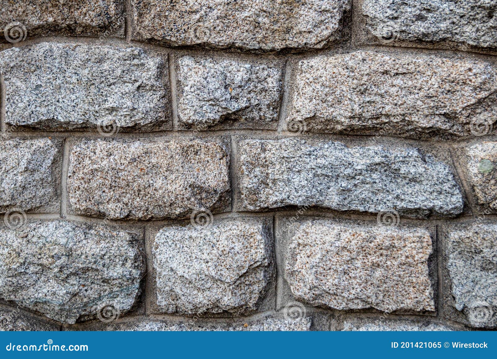 Detailed Closeup of a Stonewall Background Stock Image - Image of ...