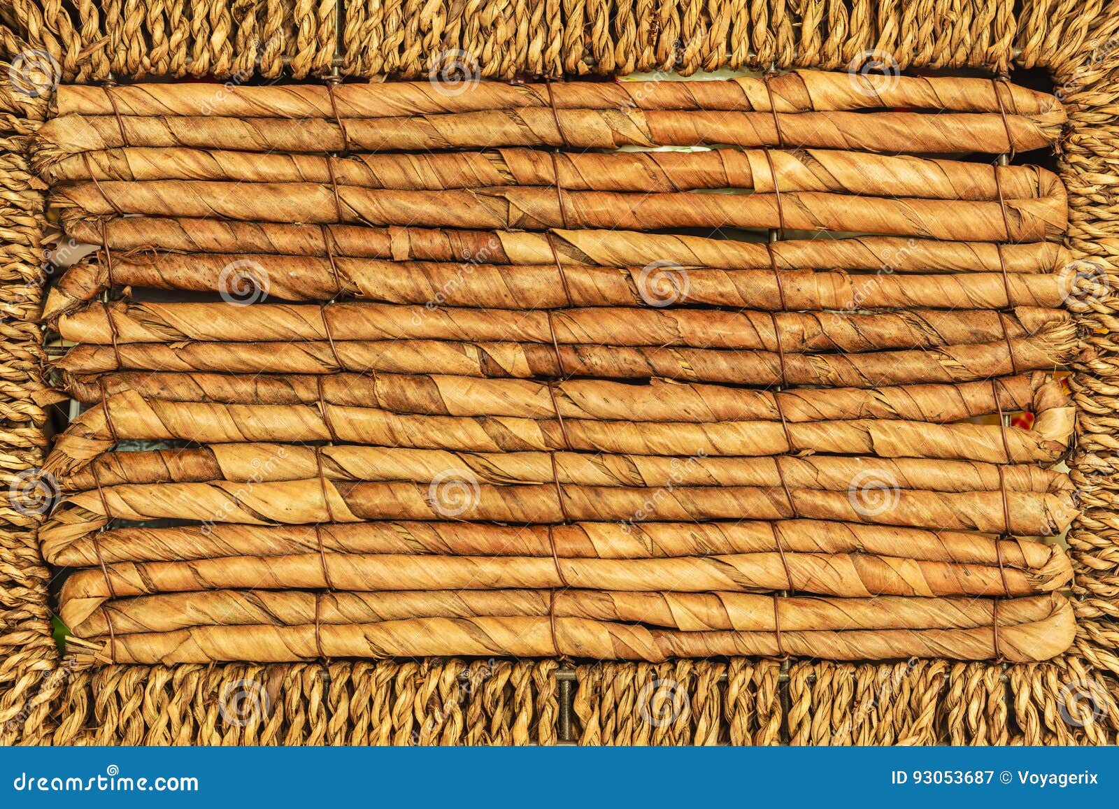Detailed Closeup of Wicker Texture Pattern Stock Image - Image of ...