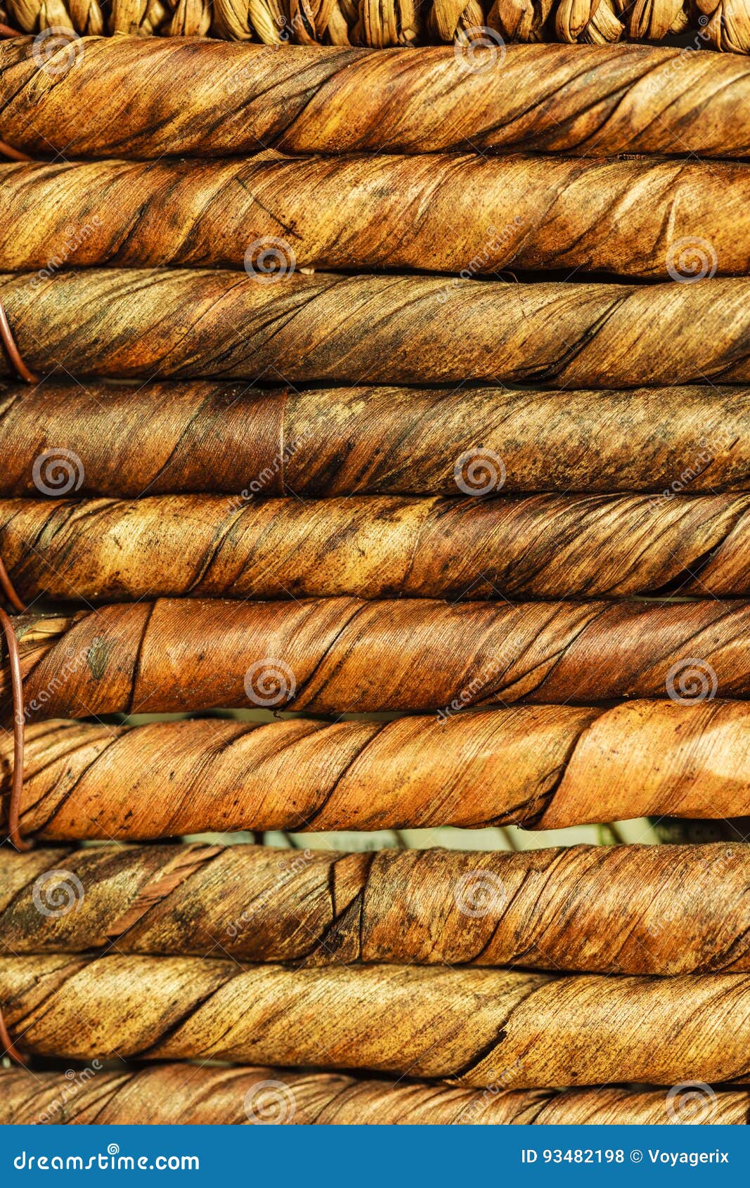 Detailed Closeup of Wicker Texture Pattern Stock Photo - Image of ...