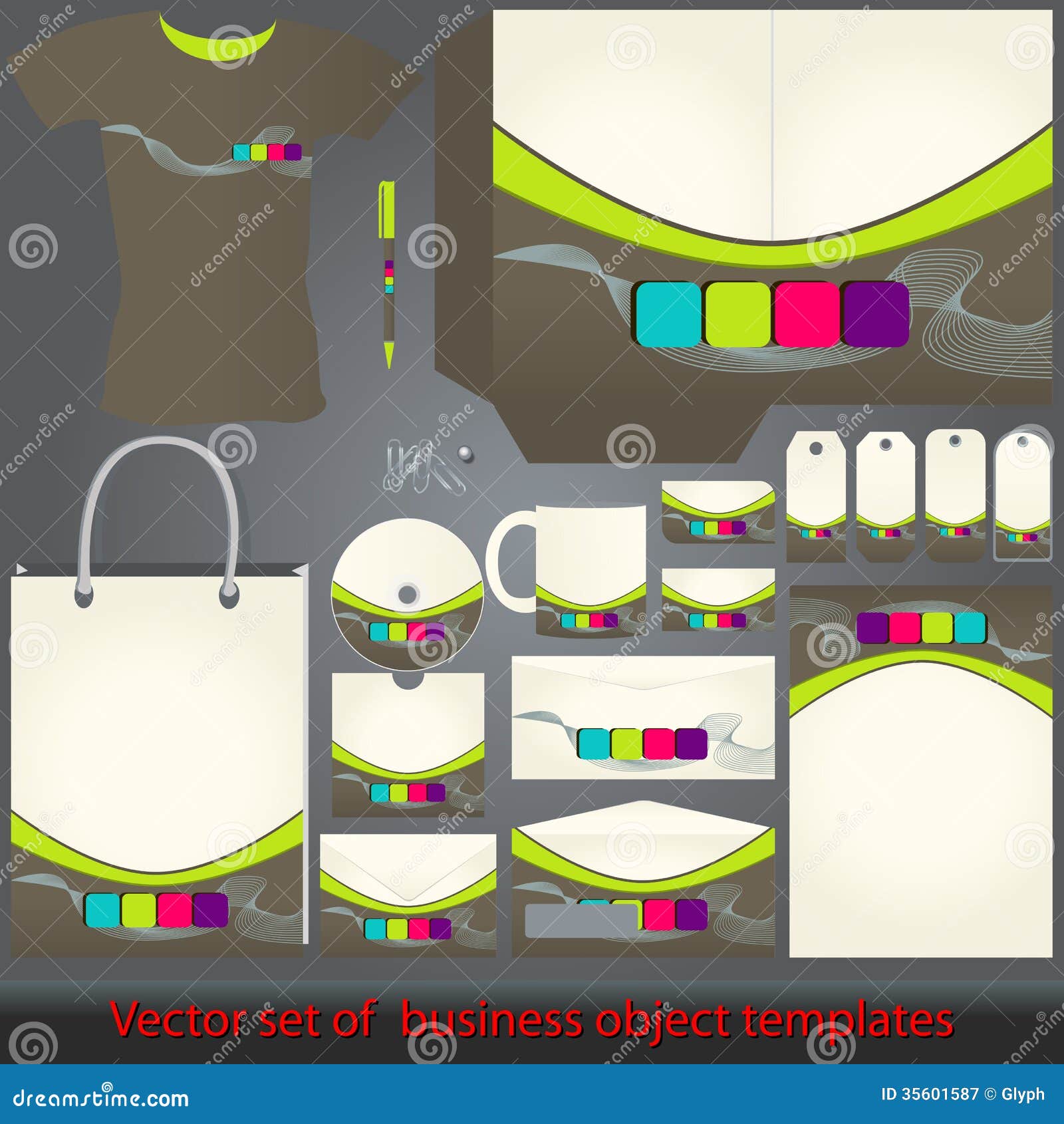 Detailed Colorful Corporate Templates Stock Vector - Illustration of ...