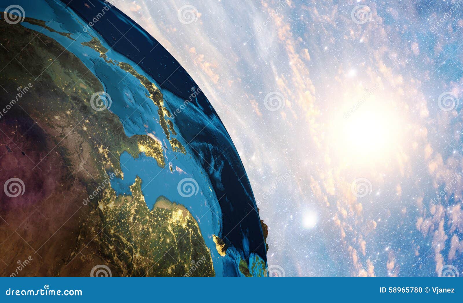 Detailed colorful Earth stock photo. Image of geography - 58965780