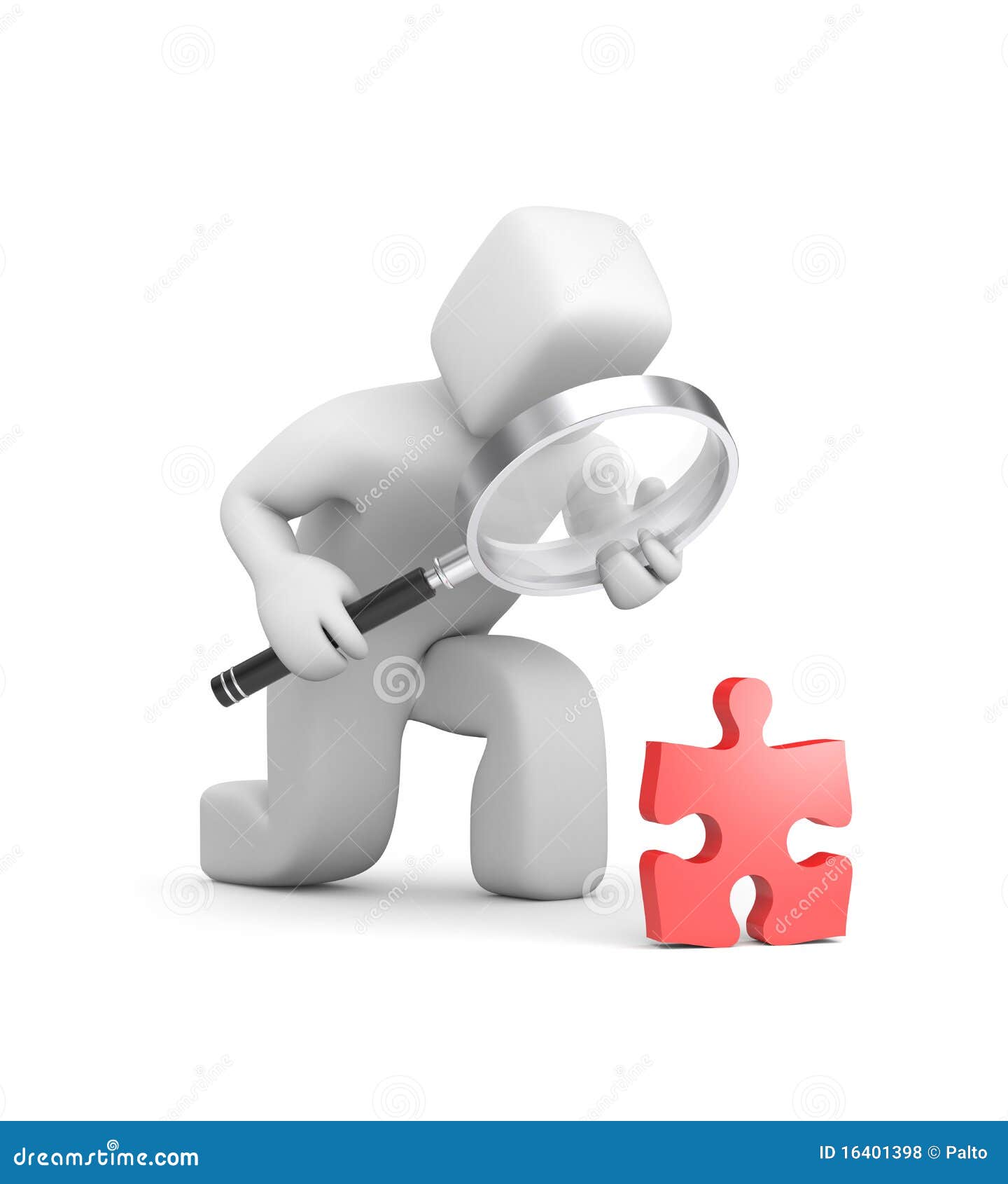 Detailed consideration. stock illustration. Illustration of discovery ...