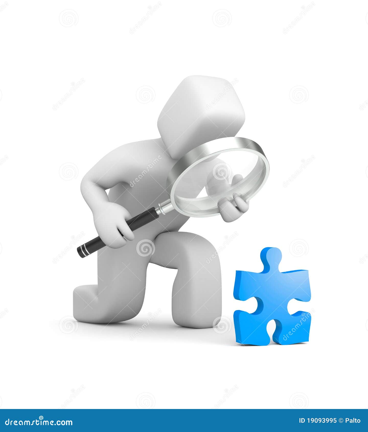 Detailed consideration stock illustration. Illustration of character ...