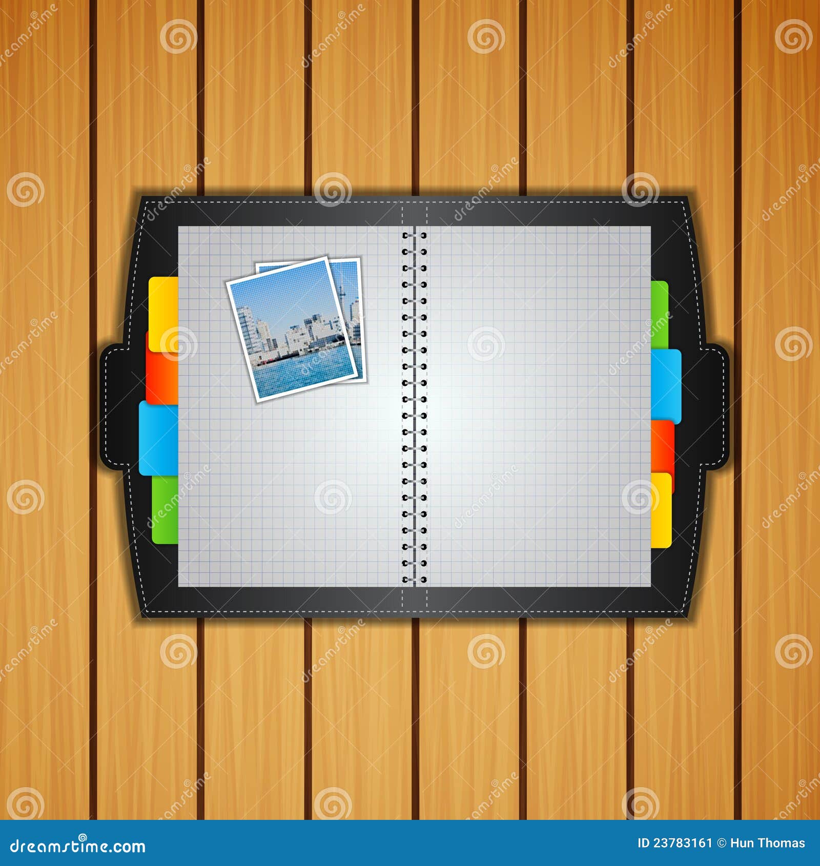 Detailed Copy-book Vector Template Stock Vector - Illustration of ...