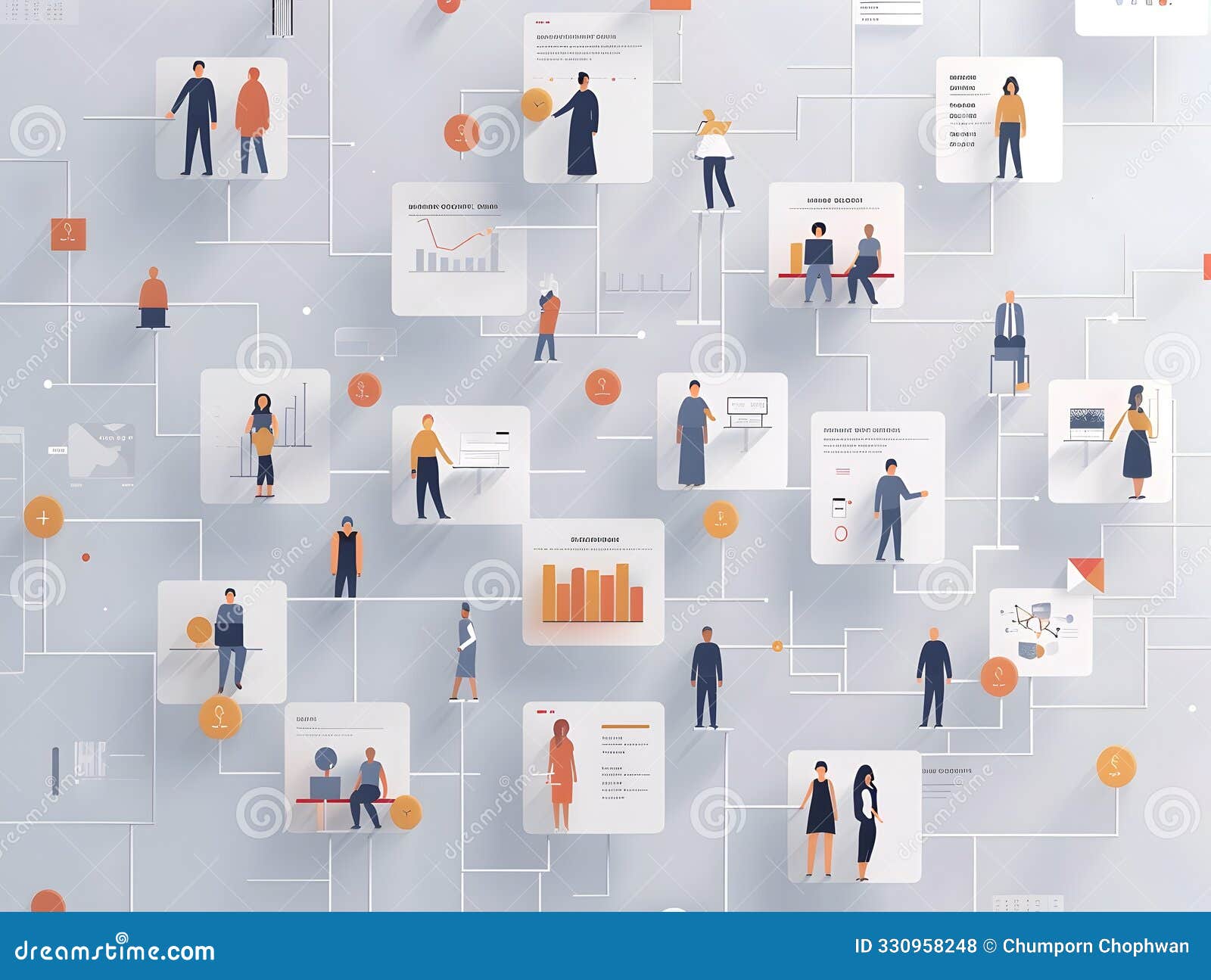 Detailed Corporate Organizational Chart Depicting Efficient Workflow ... Detailed Corporate Organizational Chart Depicting Efficient Workflow ...