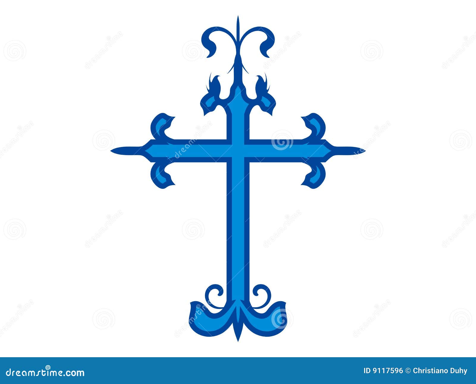 Detailed Cross stock illustration. Illustration of idea - 9117596