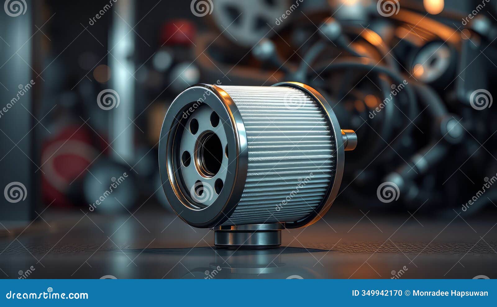 Detailed 3D Engine Oil Filter Model for Automotive Engineering Design ...