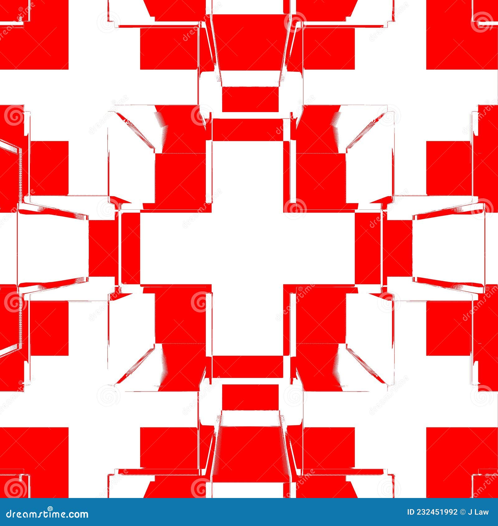 Detailed 3D Exploding White Cross in Quicksilver Distortion Layers ...