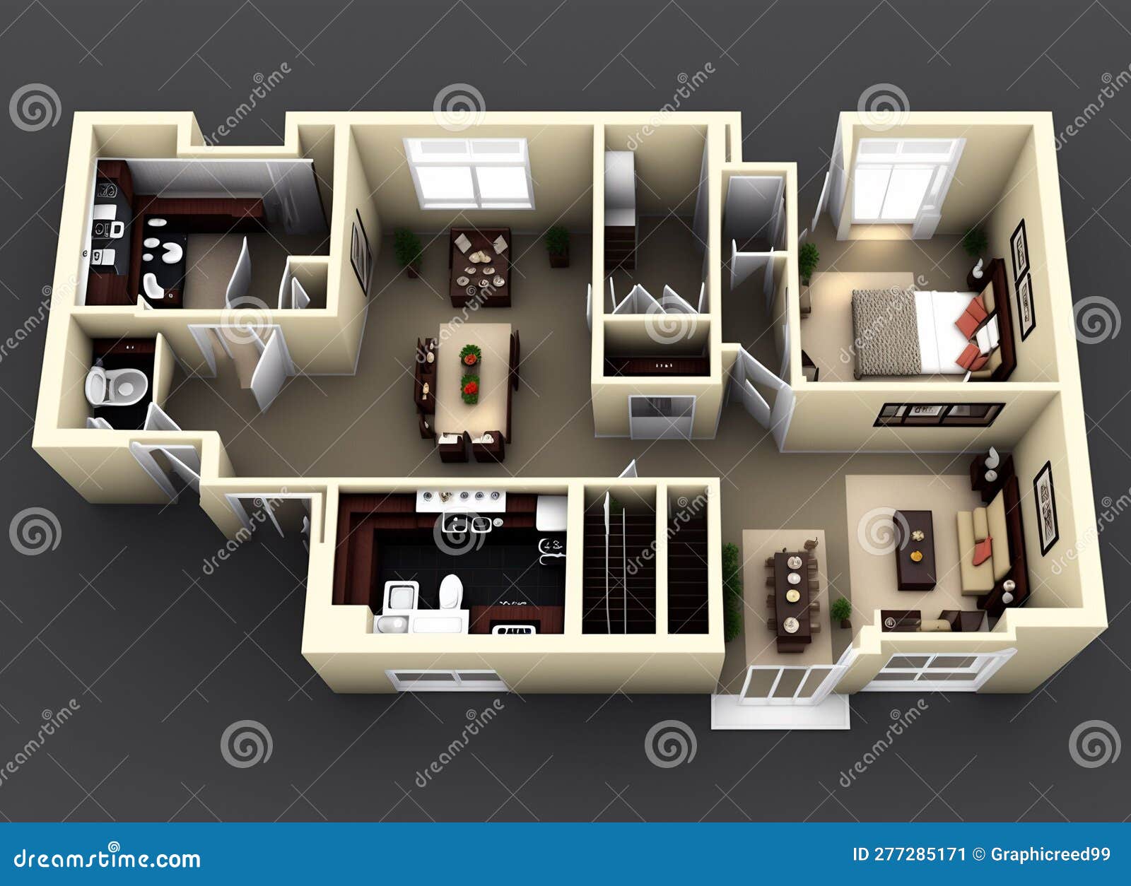 Ai Generative Detailed 3D Layouts Of Apartments And Houses For Better ...