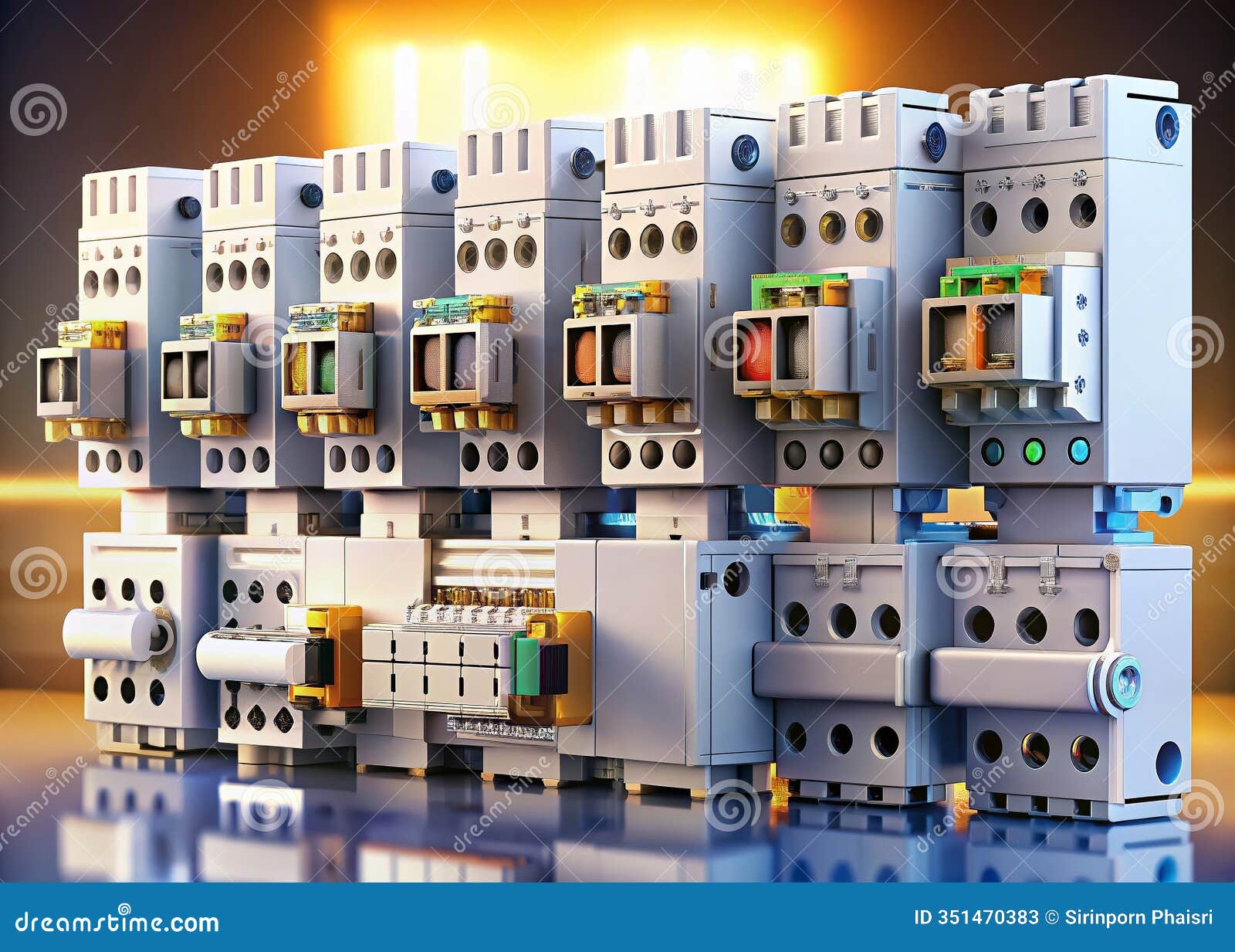Detailed 3D Model Of Electrical Circuit Breakers Understanding Safety ...