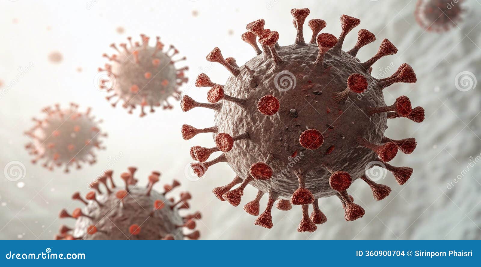 Detailed 3D Model Of A Virus A Microscopic Perspective On Viral ...