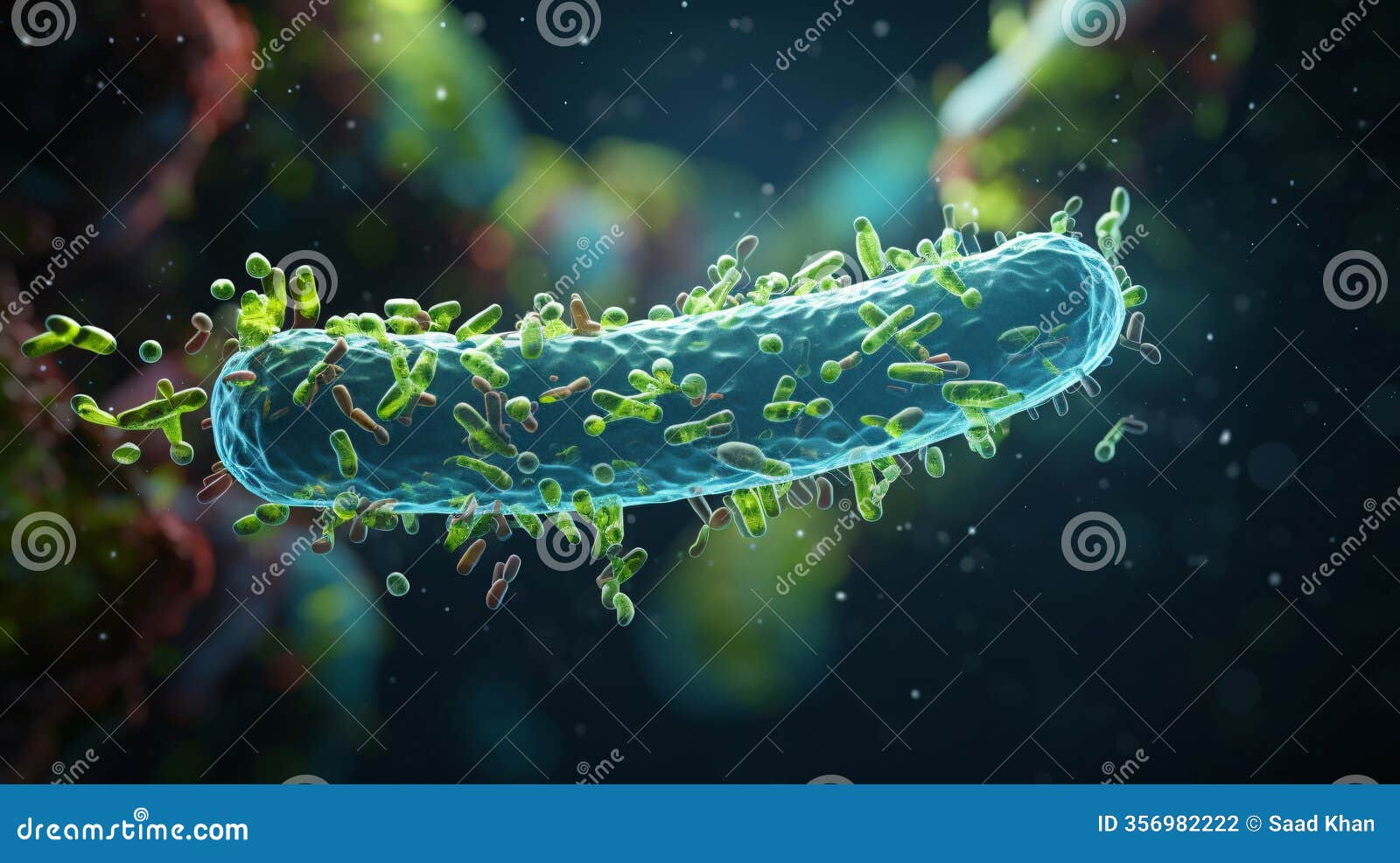 Bacterium, Helicobacter Pylori, 3d Render Stock Photo | CartoonDealer ...