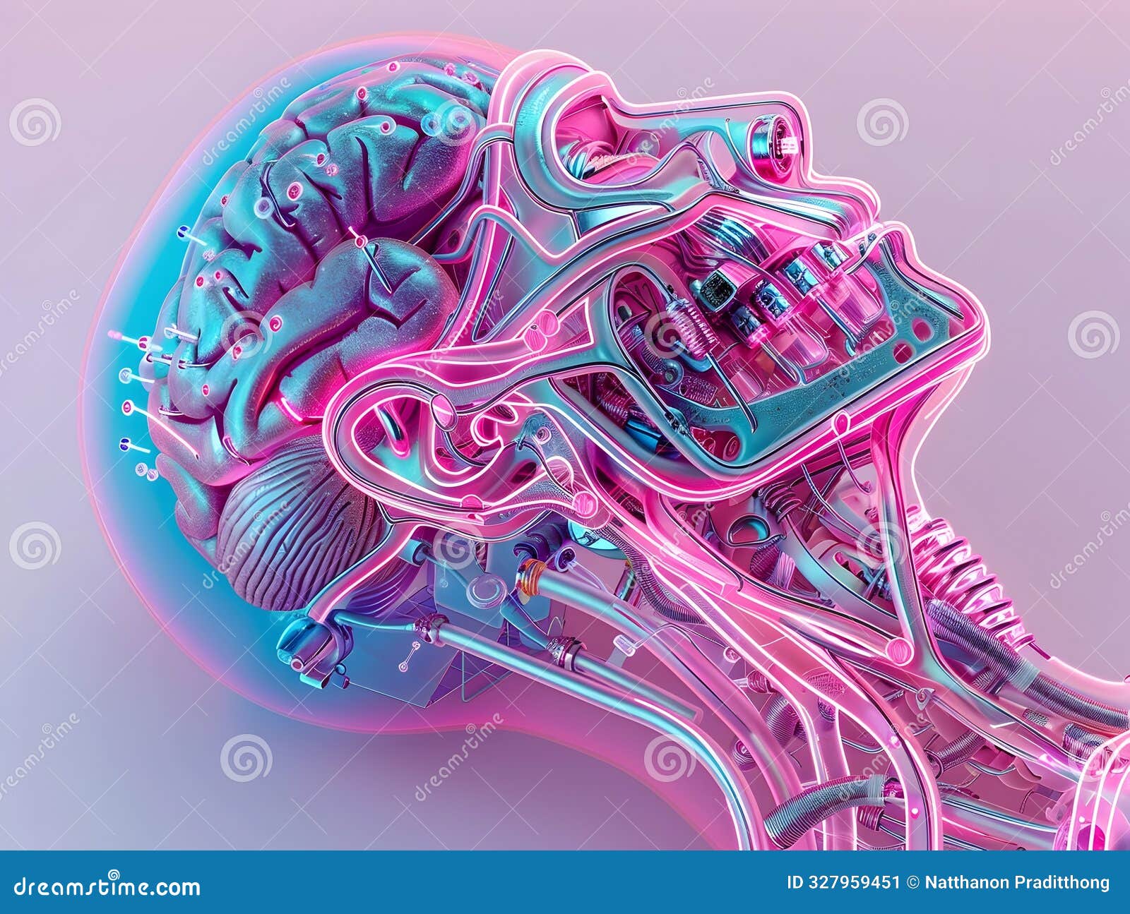 A Detailed 3D Rendering Depicting the Intricate Structure and ...