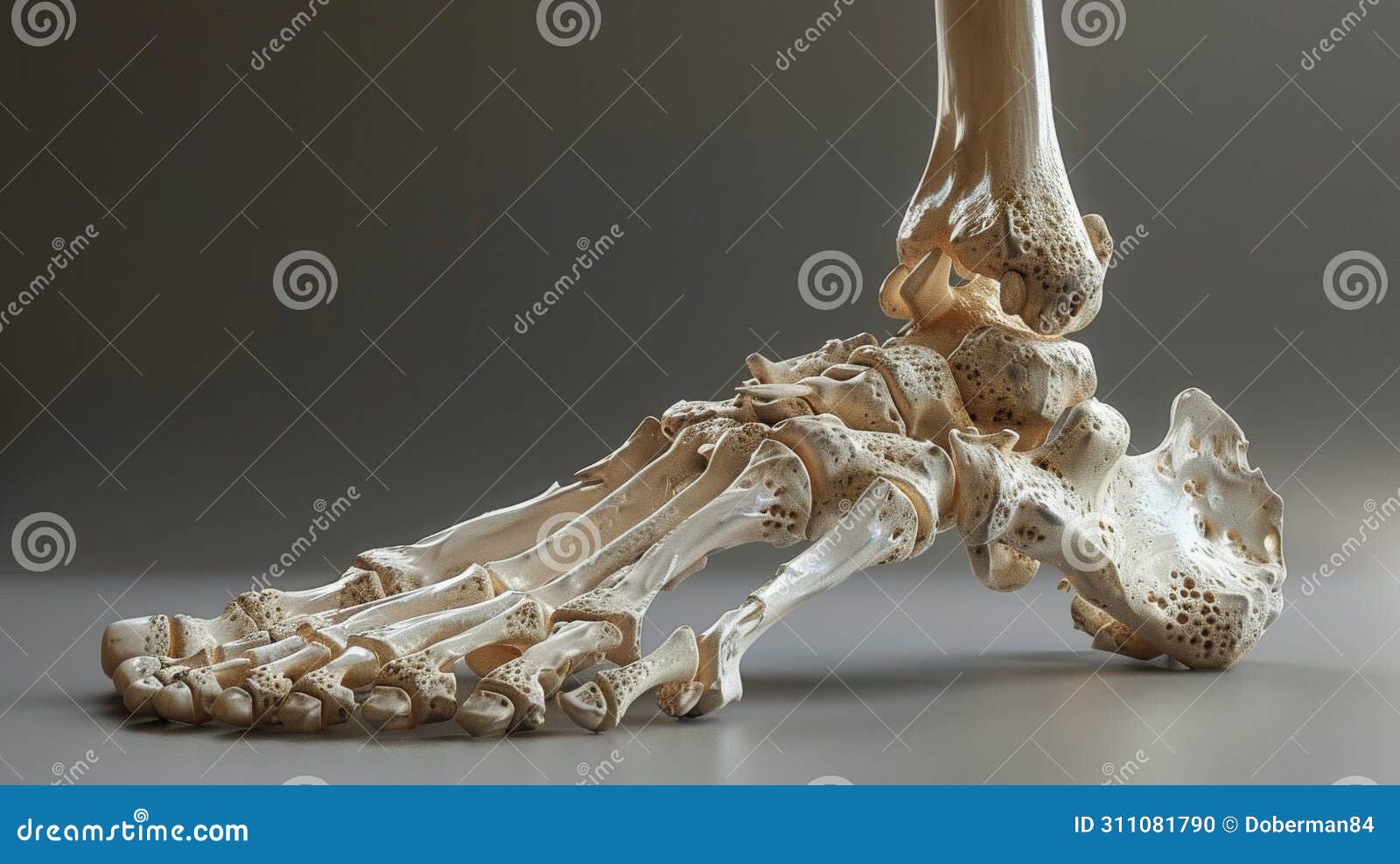 Detailed 3D Rendering of Human Foot Bones Structure for Medical ...