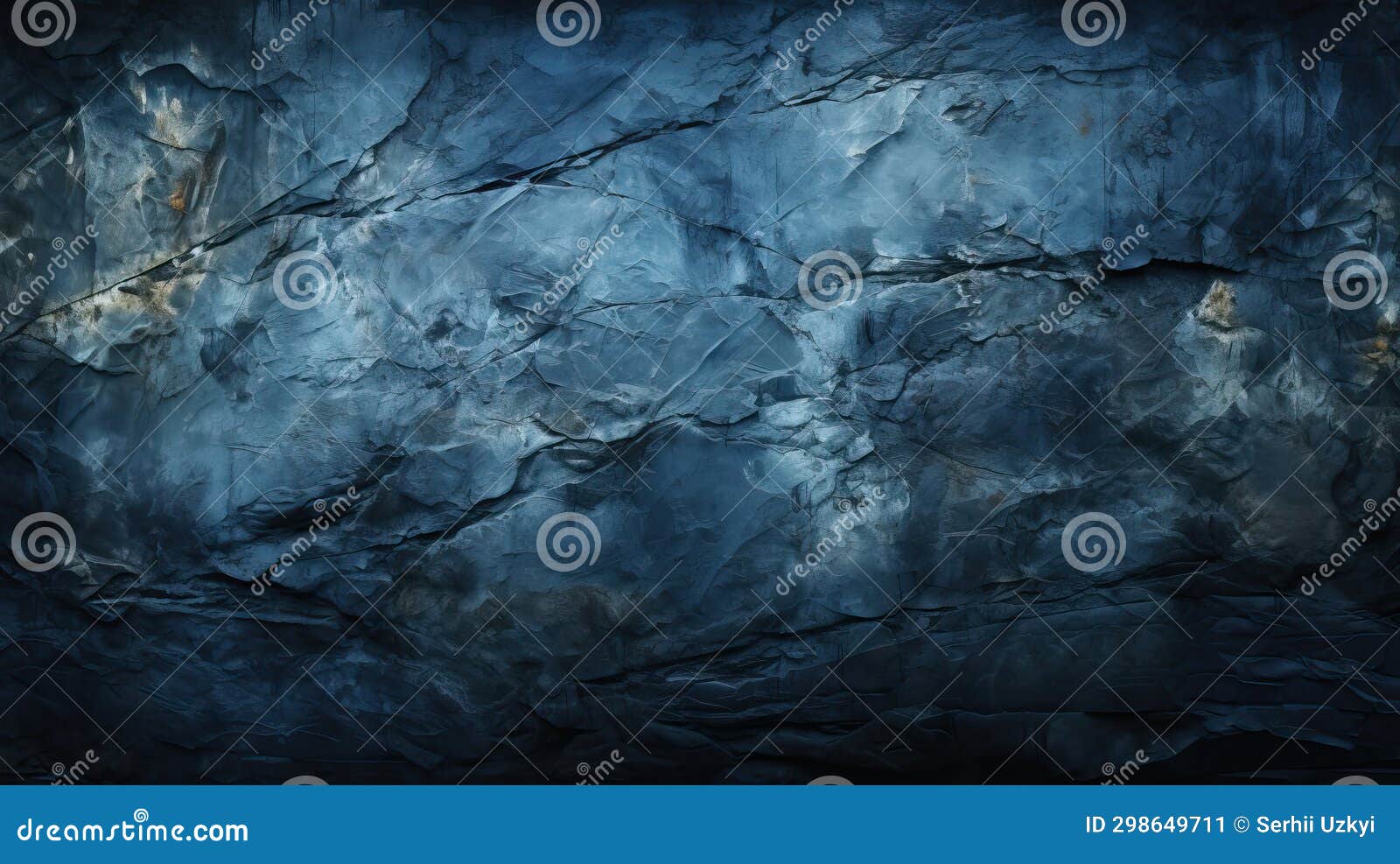Detailed Dark Blue Abstract Texture. Damaged Stone Wall Textures AI ...