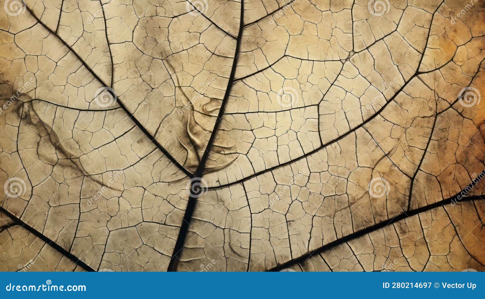 Detailed Depiction of a Leafs Veins and Lines. Generative AI Stock ...