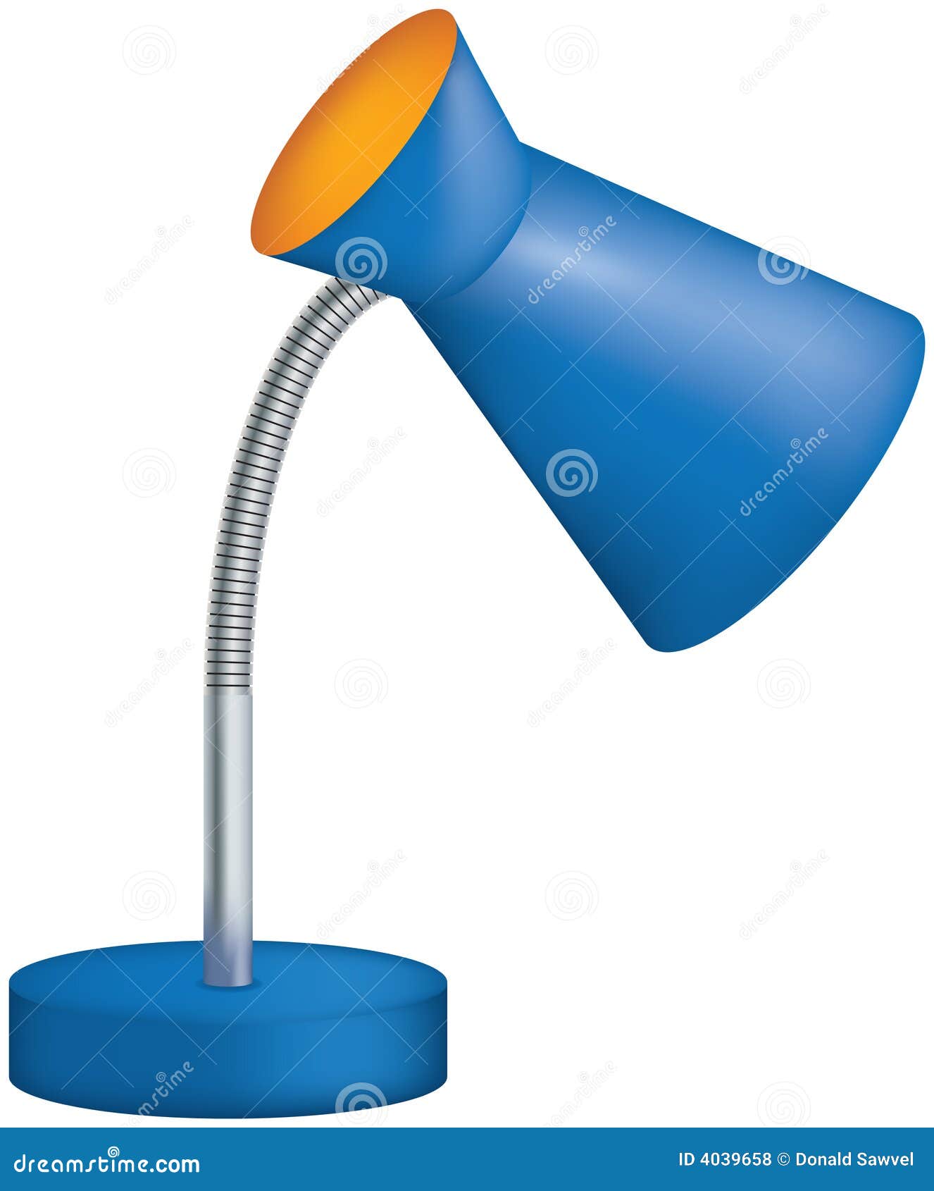 Detailed Desk Lamp stock vector. Illustration of lamp - 4039658