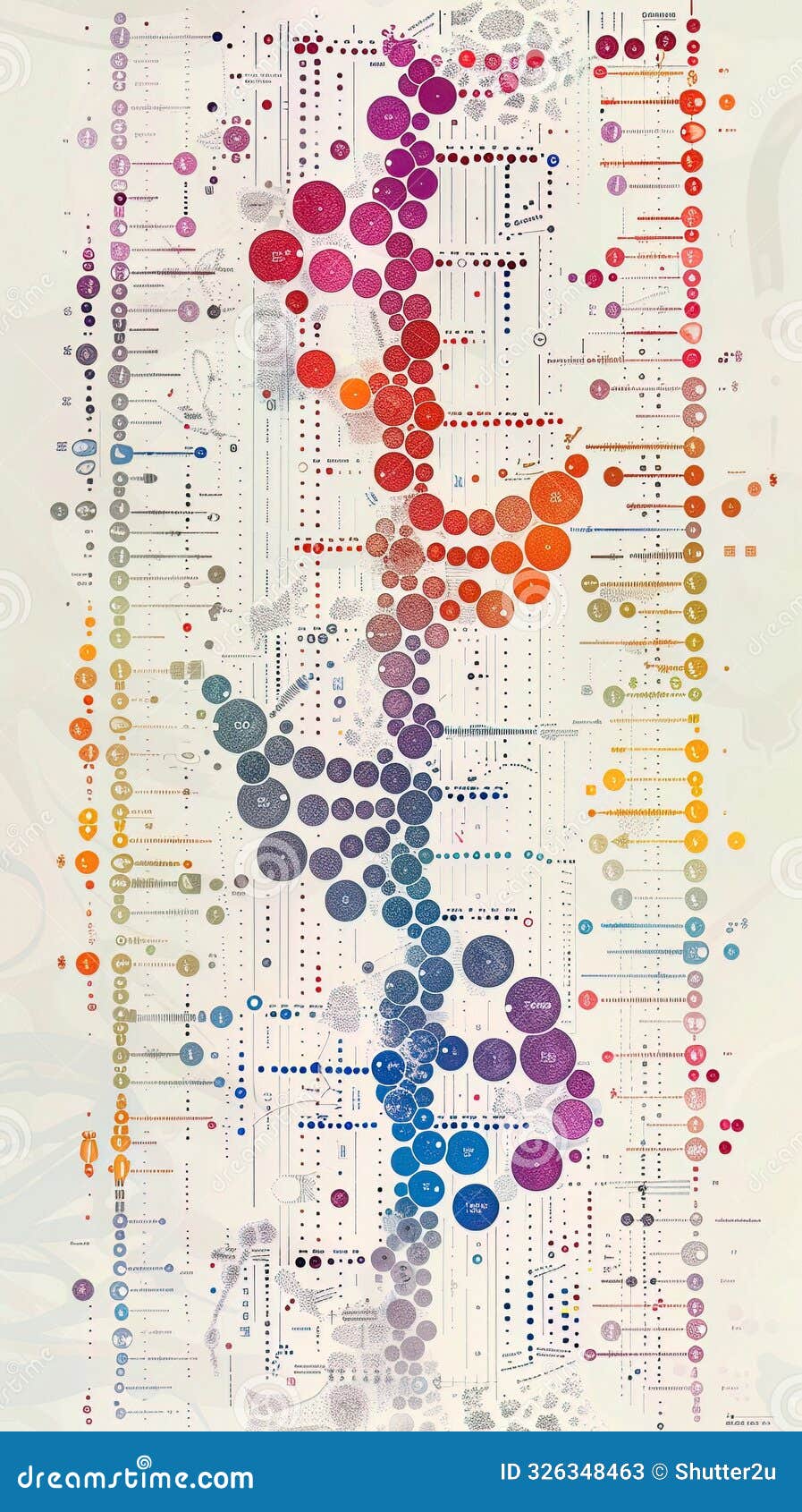 A Detailed Diagram of a Genetic Sequence Showing the Precise Order of ...