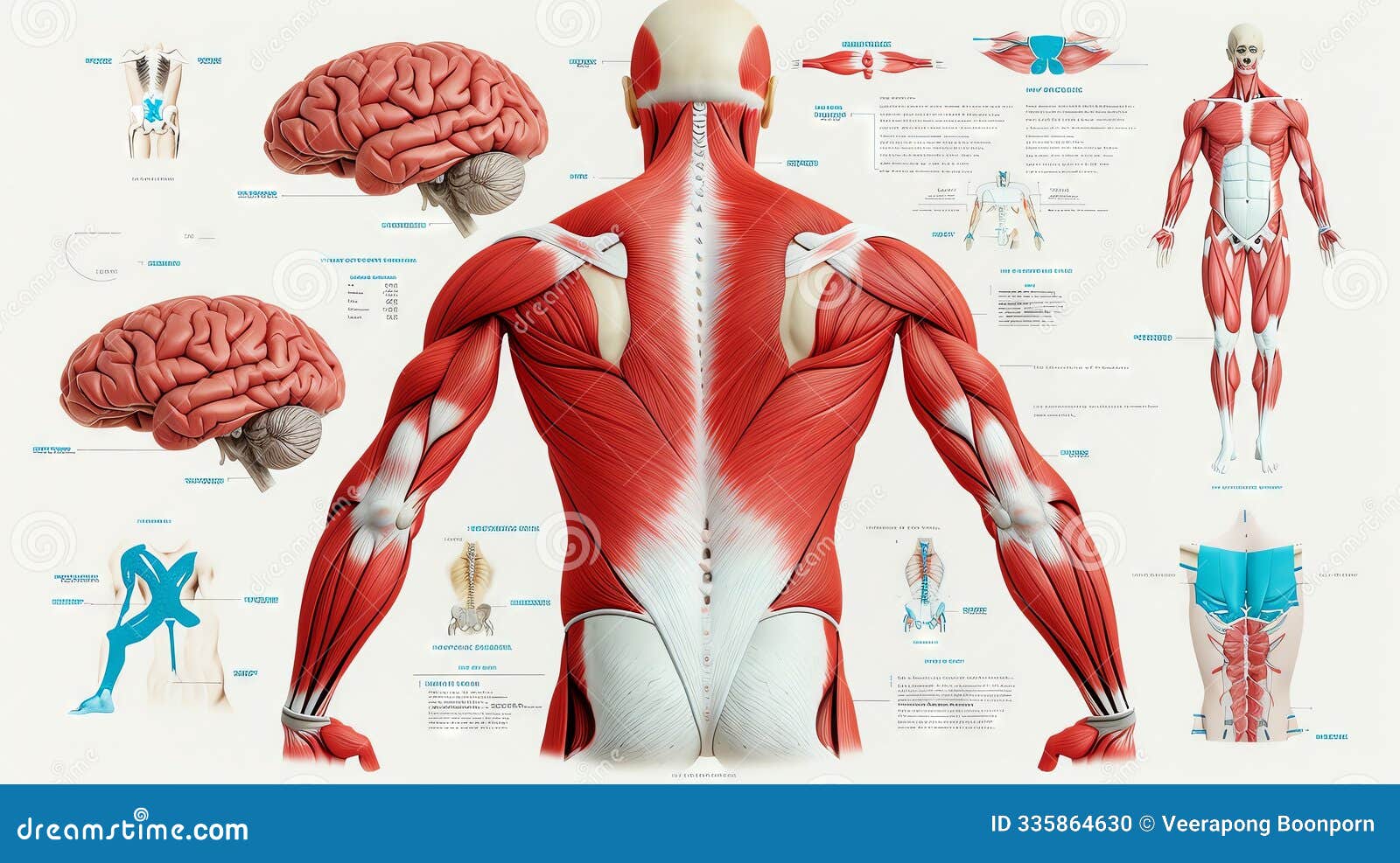A Detailed Diagram Showing the Muscle Groups Targeted during Different ...
