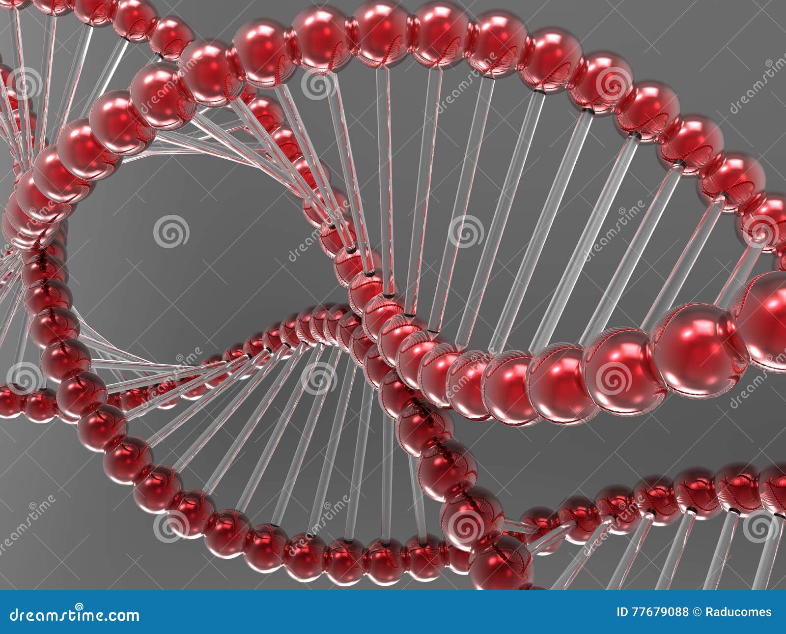 Detailed DNA structure stock illustration. Illustration of gene - 77679088