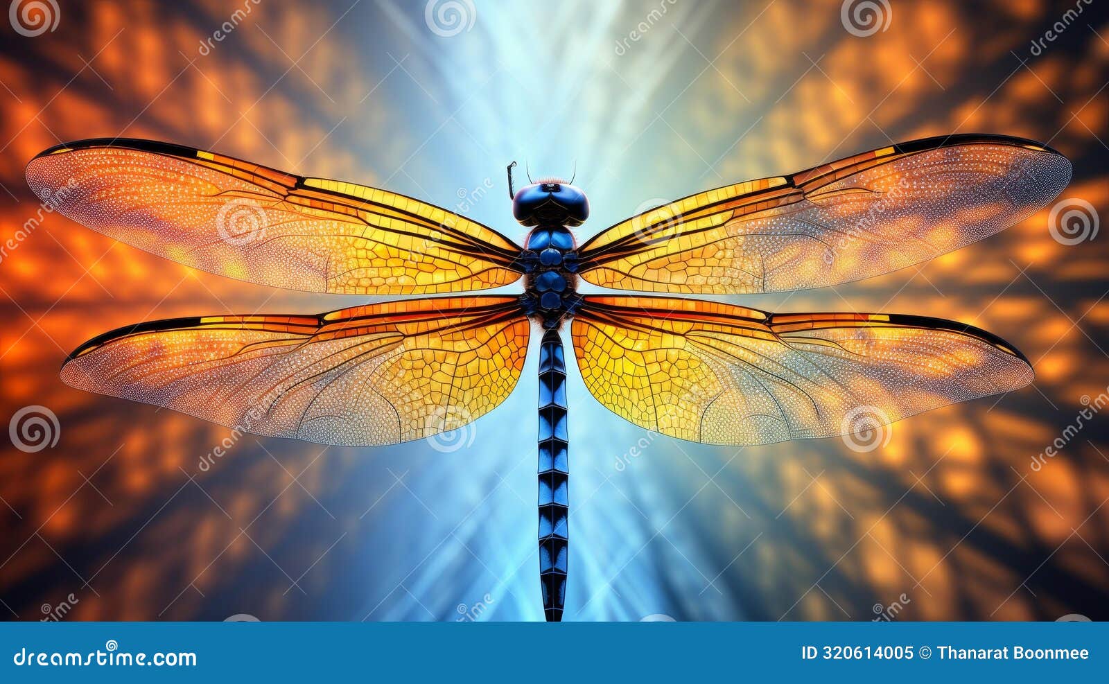 Detailed Dragonfly Wing Textures with Intricate Veining for Realistic ...