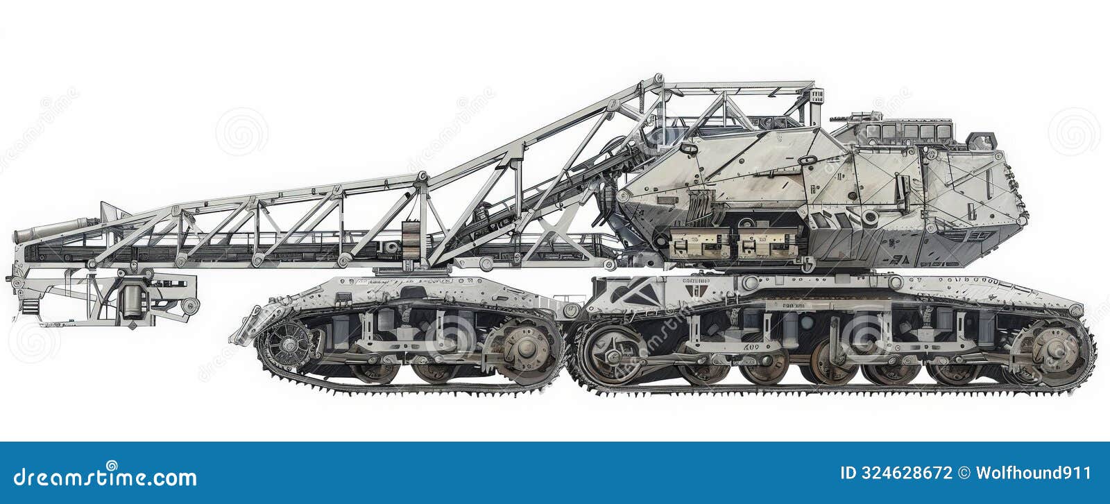 A Detailed Drawing of a Mobile Bridge Layer, Featuring Its Deployment ...